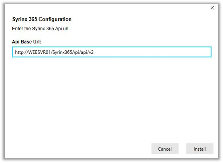Syrinx 365 | Syrinx 365 Desktop Installation