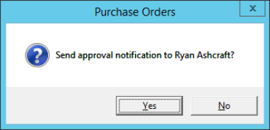 Approve Purchase Order